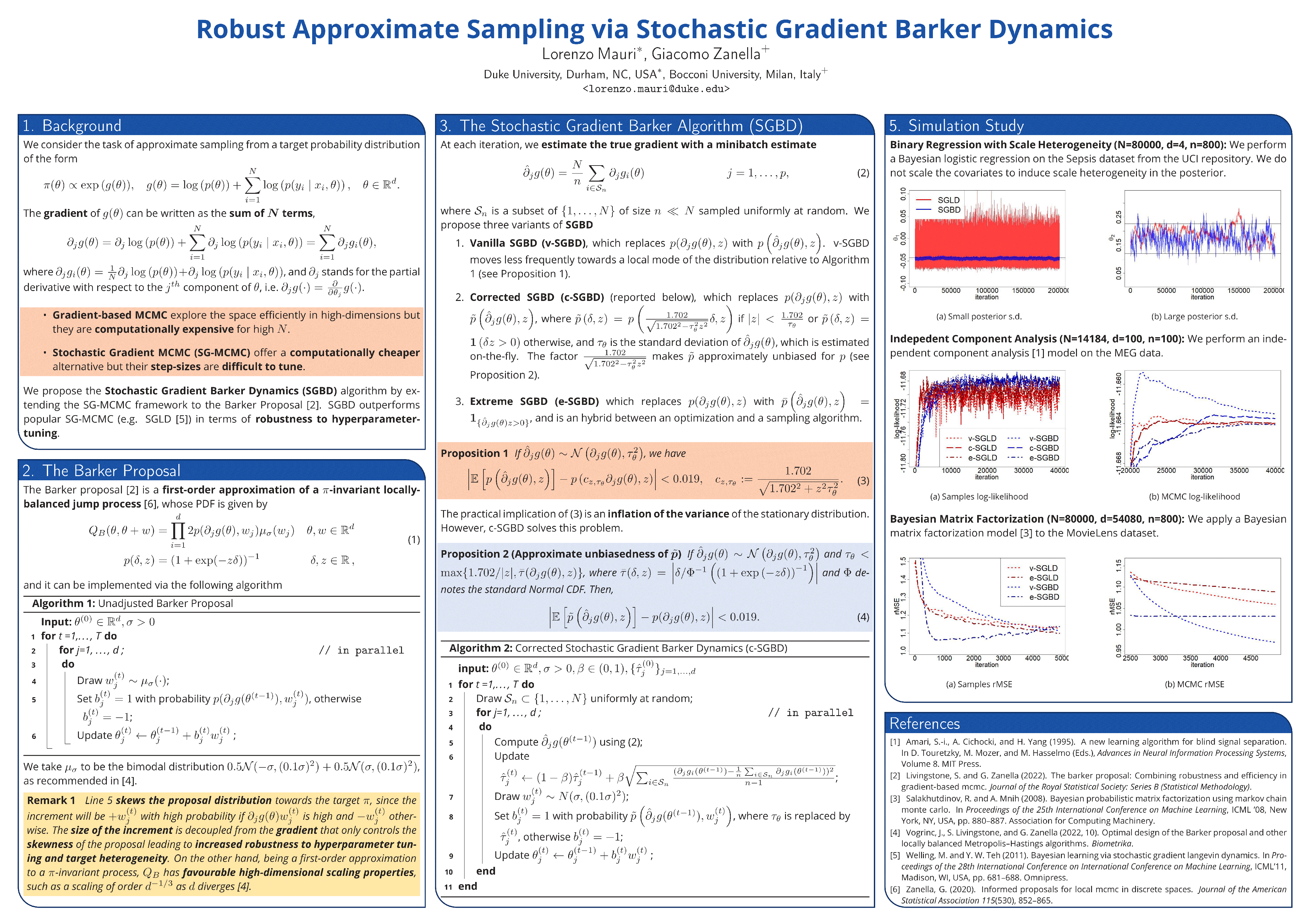 AISTATS Poster Robust Approximate Sampling via Stochastic Gradient Barker Dynamics